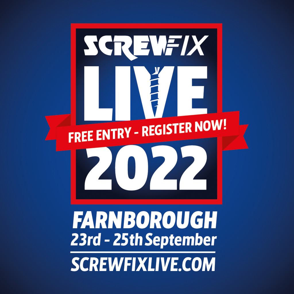 We’re exhibiting at Screwfix Live 2022!