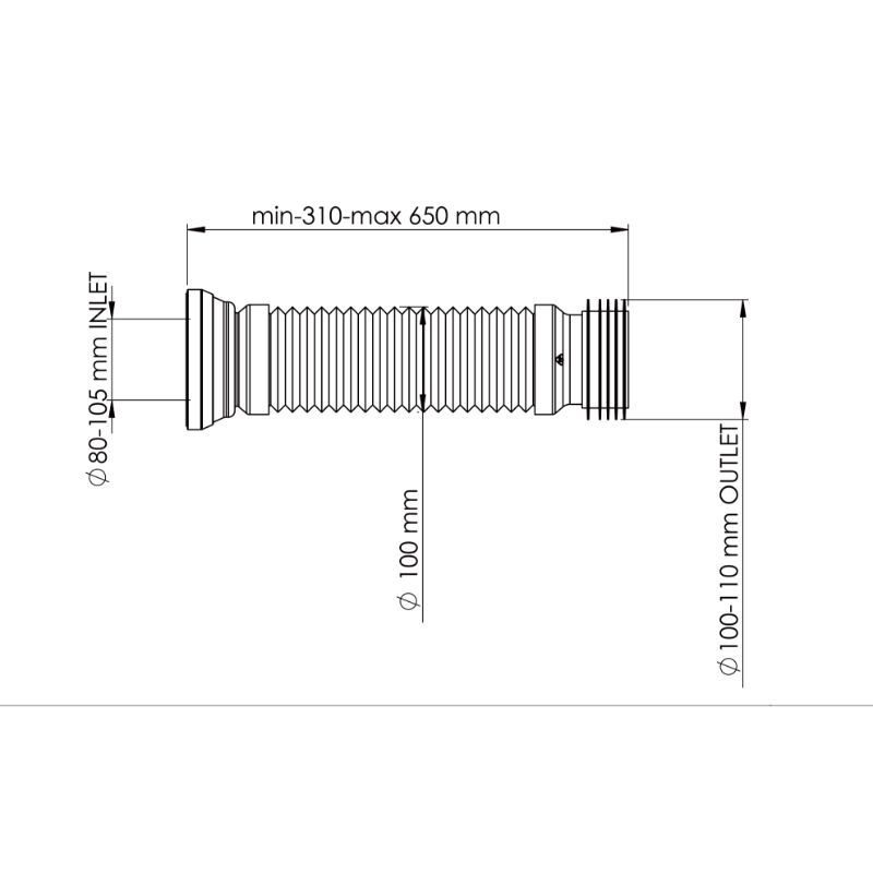 Extendable Pan Connector | Bathroom Accessories - TYDE